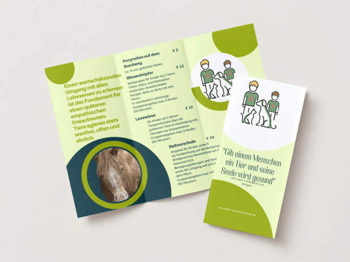 xp Pixel Design-Flyer DIN lang vertikaler Zickzackfalz, 6-seitig versch ...